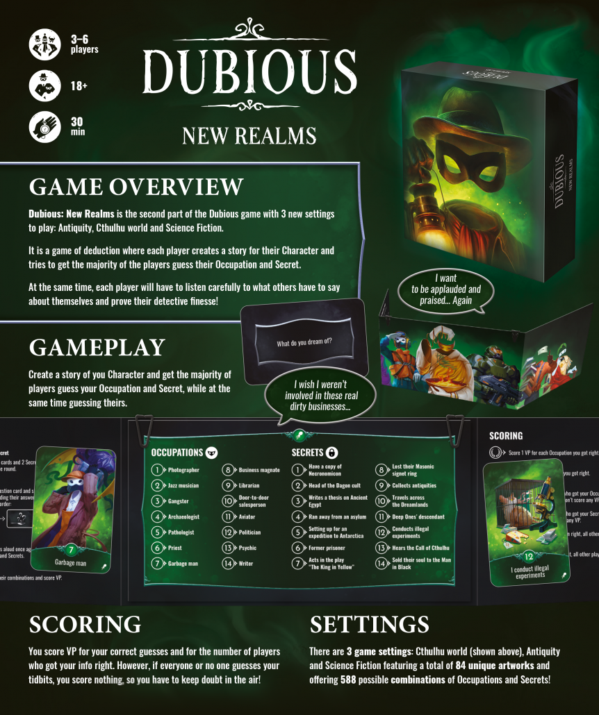 Dubious: New Realms – Hobby World International